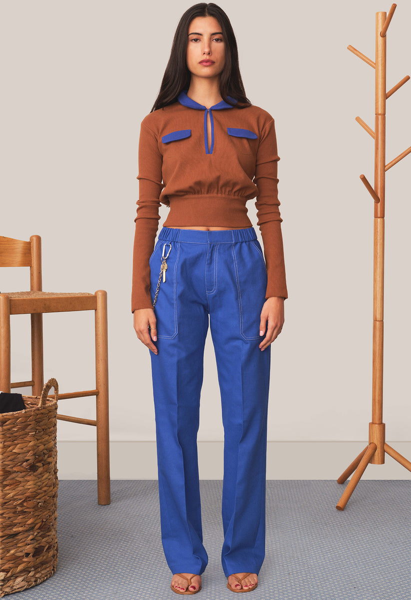 Toy Sweater Saddle Blue – Tae Park